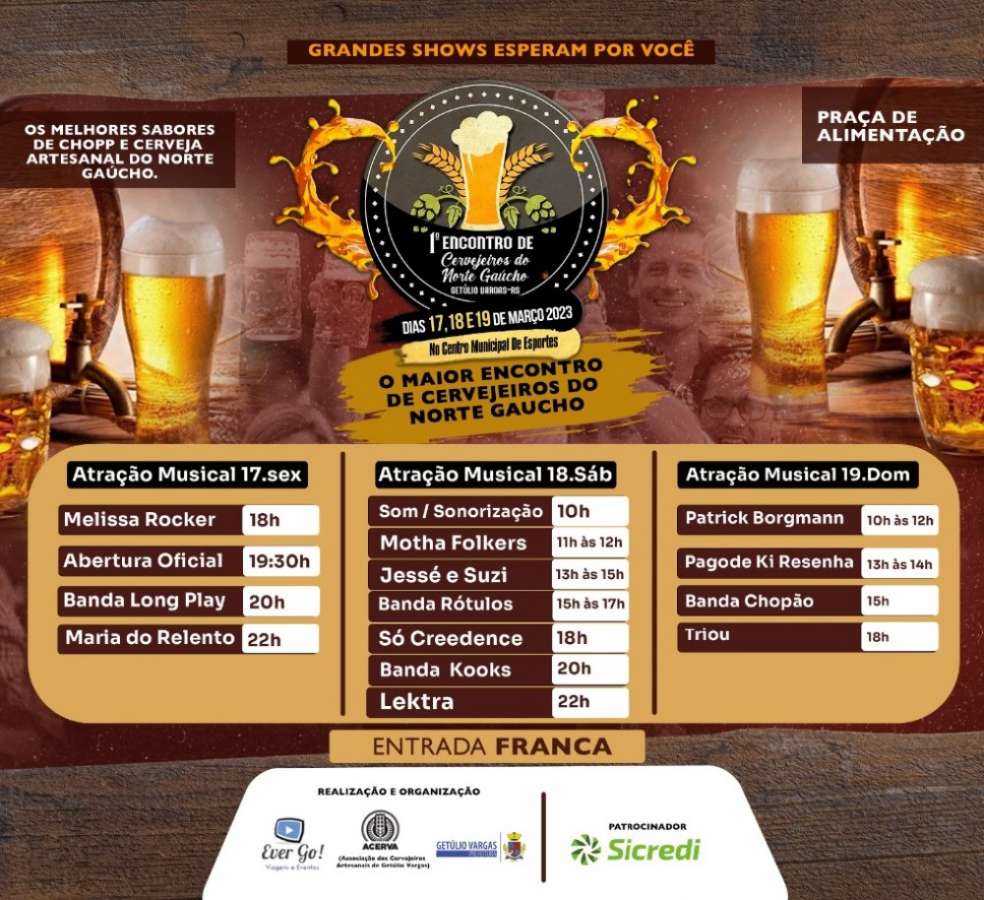 Encontro de Cervejeiros Artesanais do Norte Gaúcho contará com mais de ...