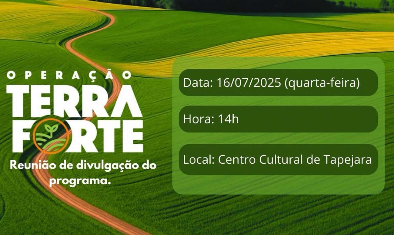 Reunião do Programa Terra Forte acontece hoje em Tapejara - Rádio Tapejara FM 101.5
